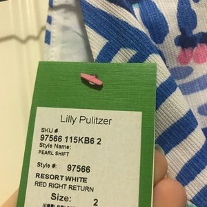 Lilly Pulitzer | Dresses | Nwt Lilly Pulitzer Red Right Return Pearl ...
